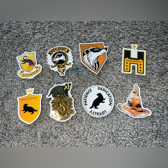 Warner Bros. | Design | 3 For 2 Hufflepuff Themed Sticker Set | Poshmark